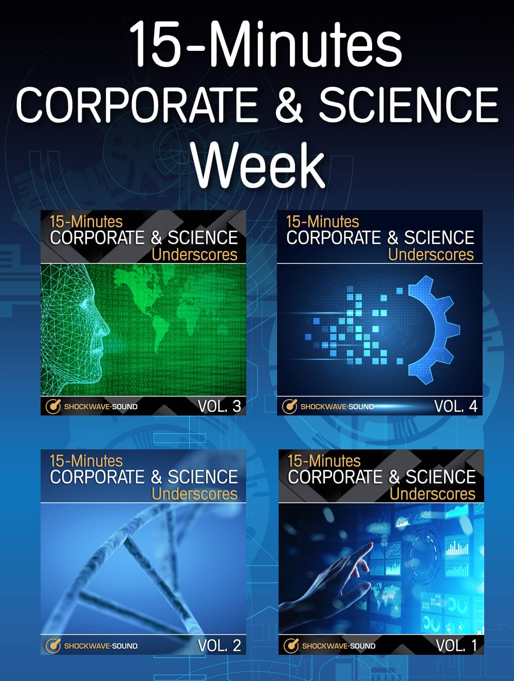 15-Minutes Corporate & Science Background Tracks Week! 30% off – one ...