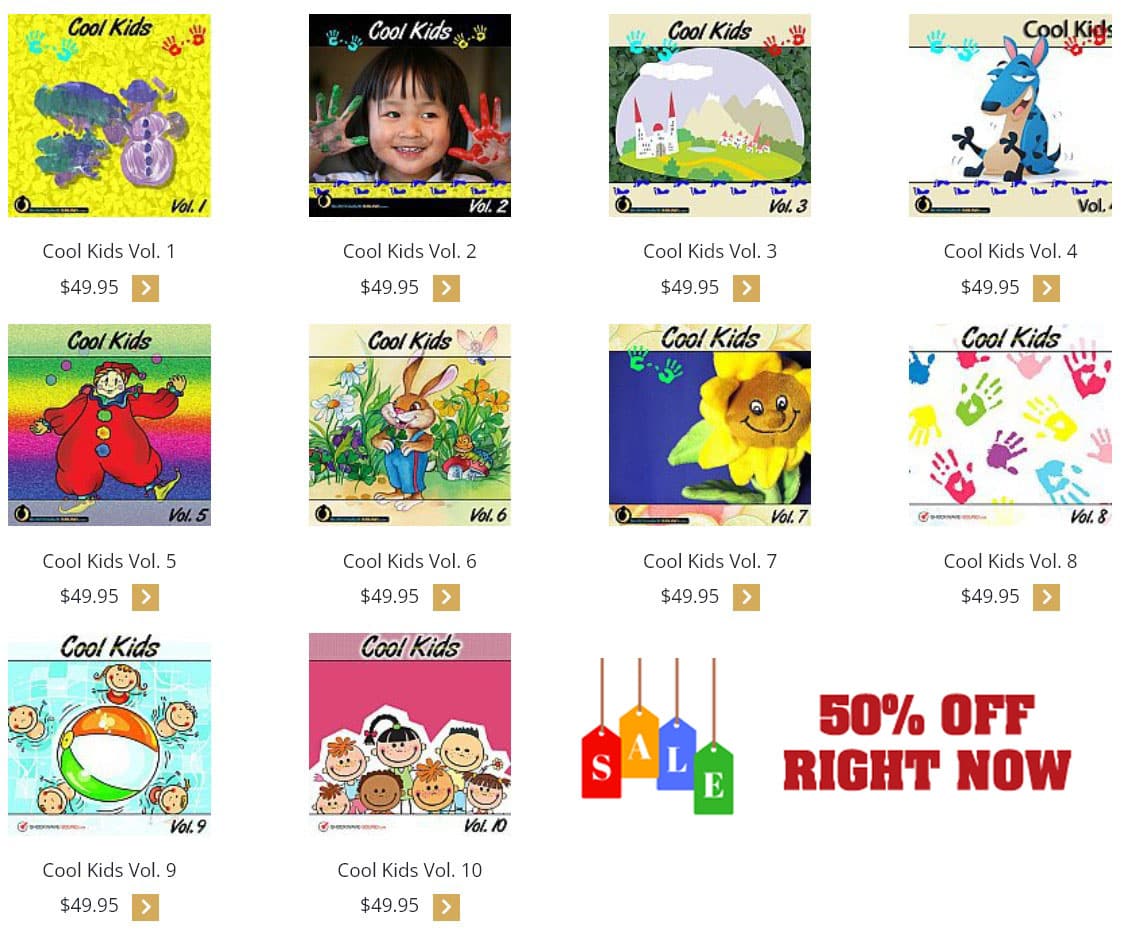7 days only: 50% off royalty-free children’s music albums ‘Cool Kids ...